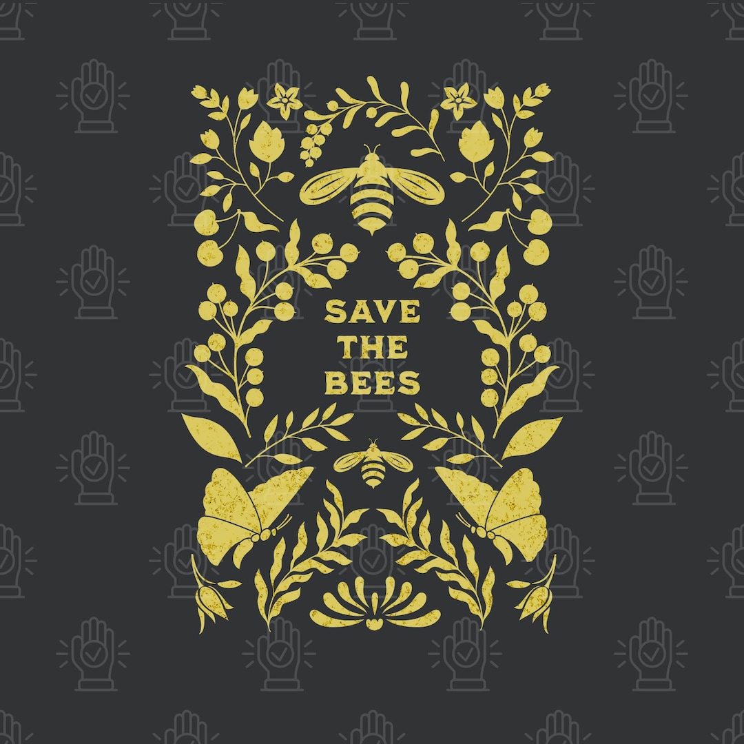 Save the Bees PNG and SVG Design, Climate Change , Circuit SVG, Digital ...