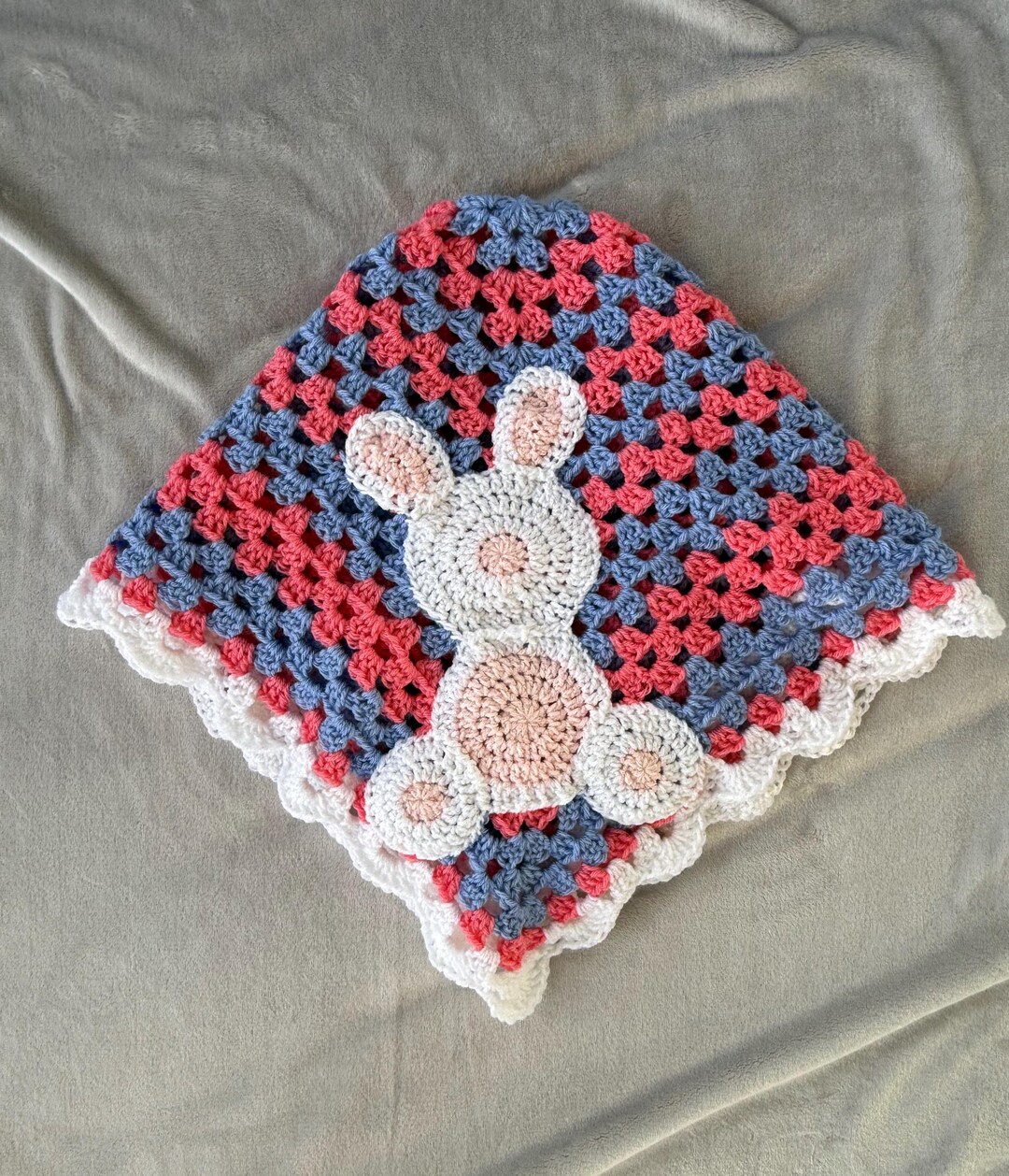 Bestie Bunny Baby Blanke-crochet Blanket-homemade Crochet Blanket-baby ...