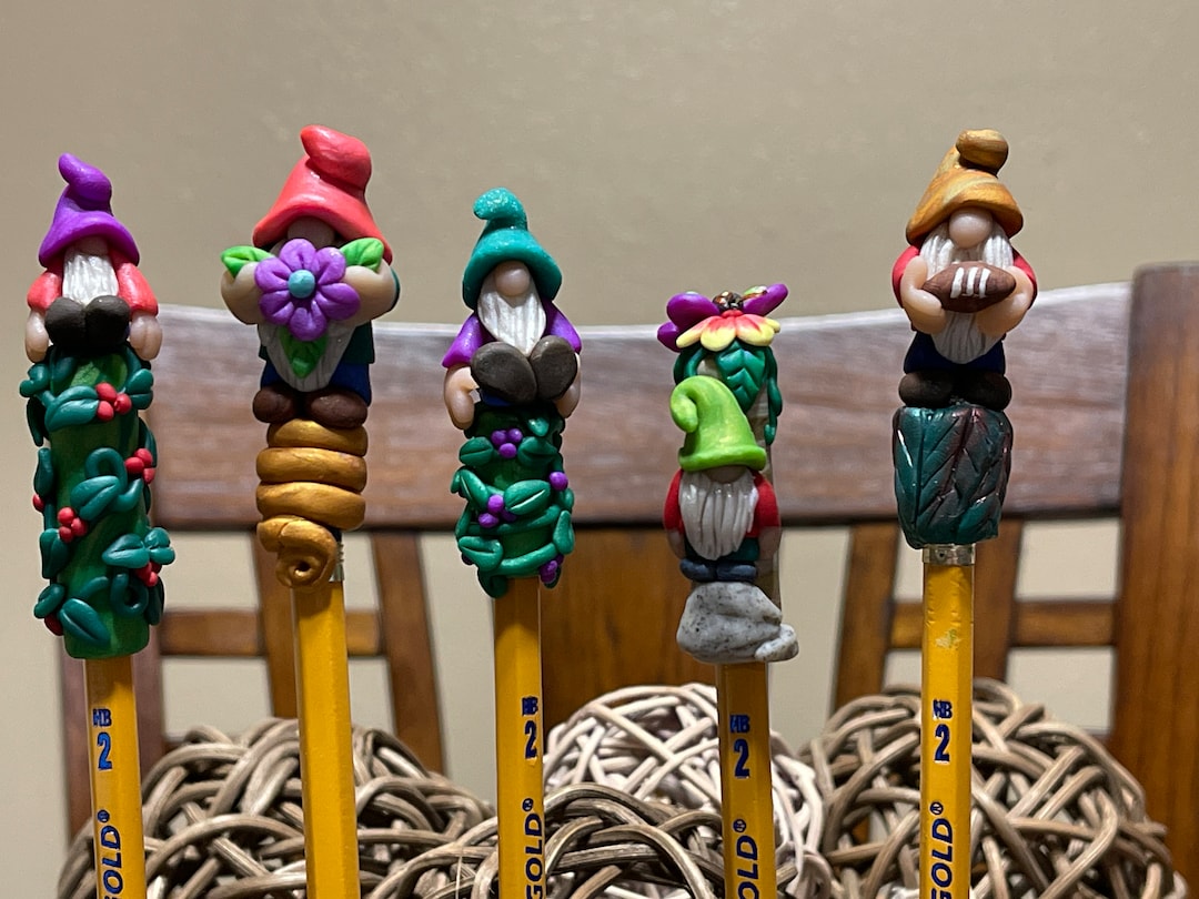 Gnome Pencil / Pen Toppers - Etsy