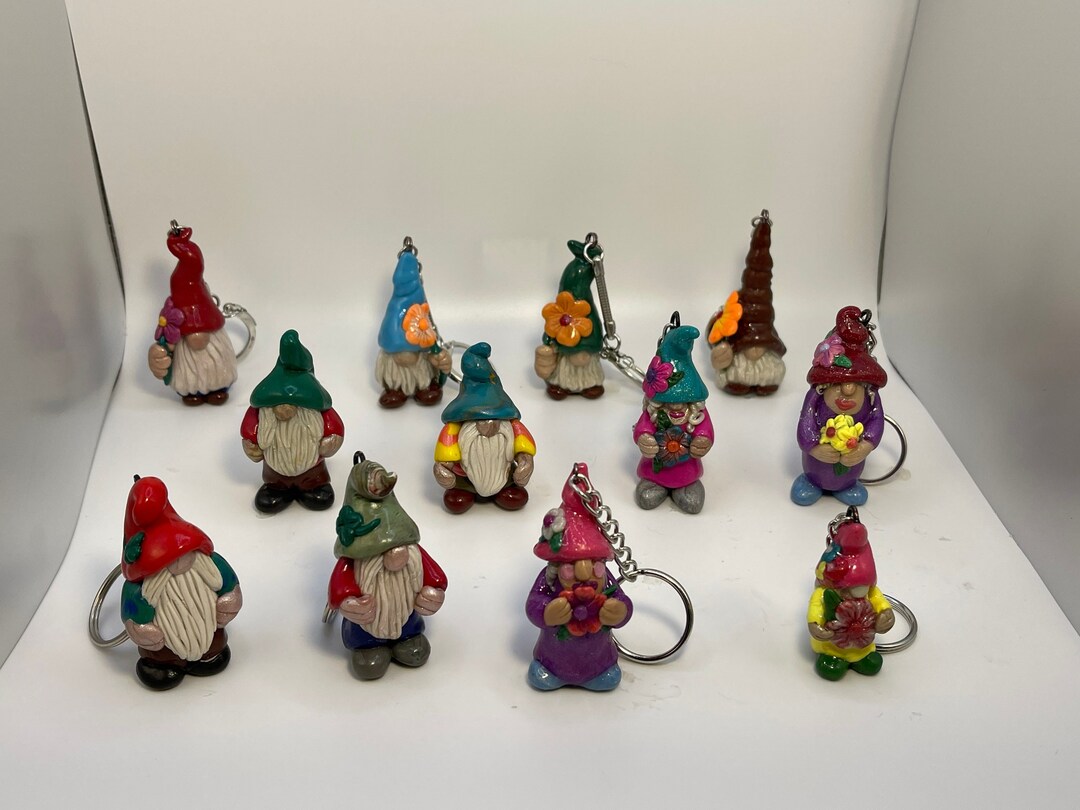 Gnome Key Rings - Etsy