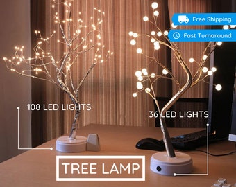 Personalized Aesthetic LED Fairy Tree Lamp 3D Sparkly Twinkle - Etsy