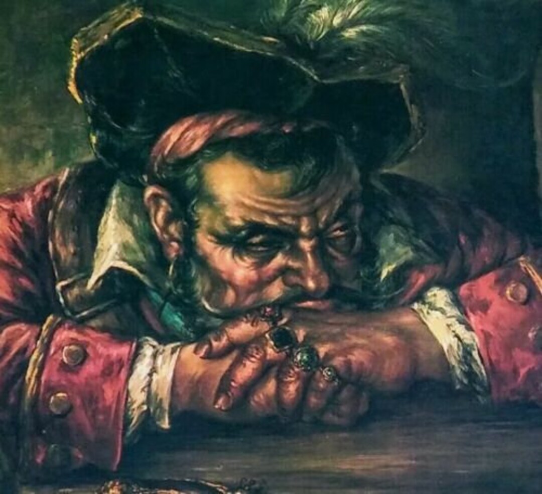 The Pirate Andre Szabo Pirate of the Caribbean Vintage Art Print Lithograph - Etsy