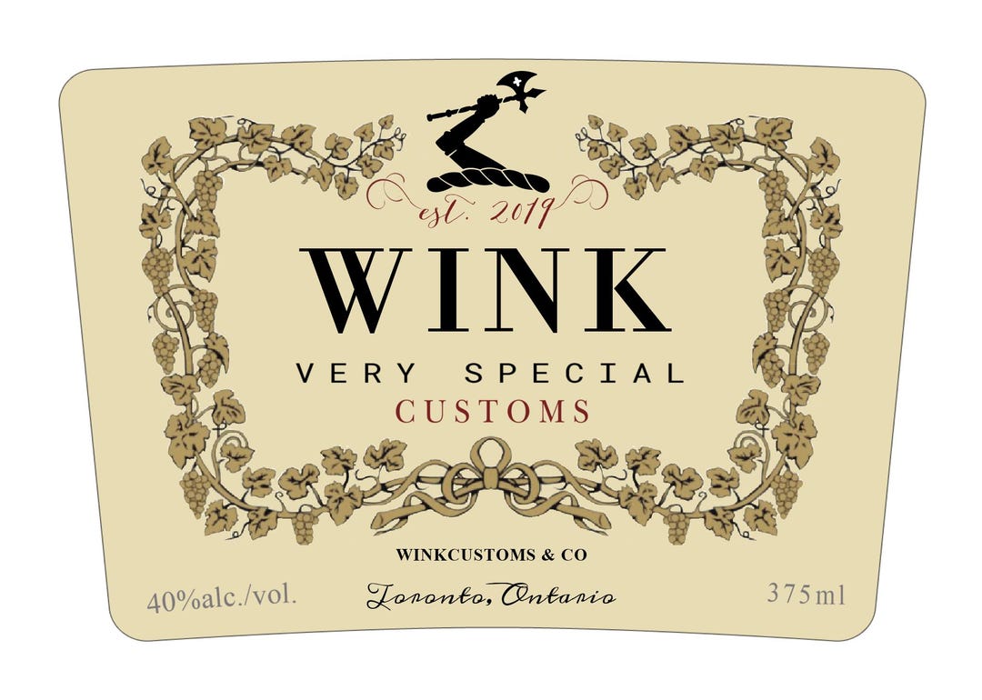 Custom Cognac Label - DIGITAL Printable Personalized Cognac Label ...