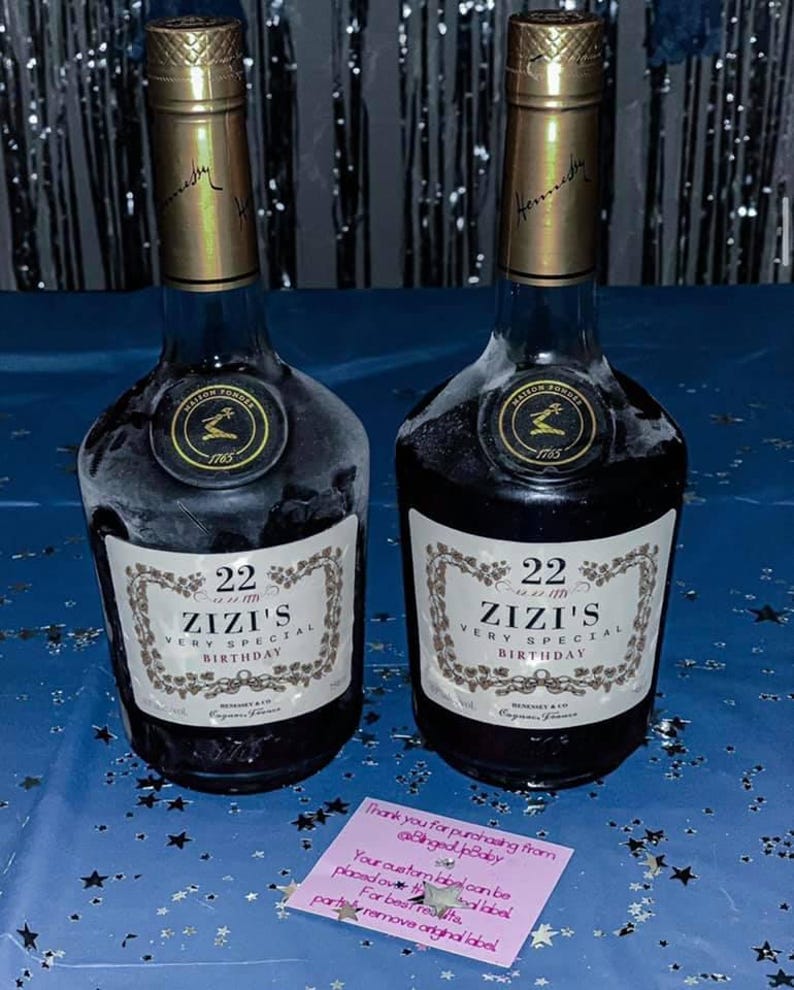 Custom Cognac Label - DIGITAL Printable Personalized Cognac Label ...