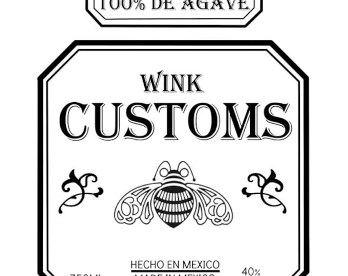 Custom Patron Label, Digital Download, Personalized Patron Label :cake ...