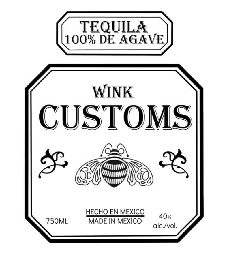Custom Tequila Label - DIGITAL Printable Personalized Tequila Label ...