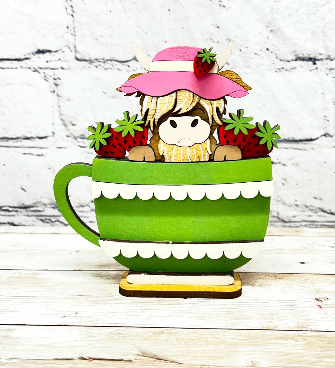 DIY TINY Teacup Only - All Mini Interchangeable Flower Basket Inserts ...