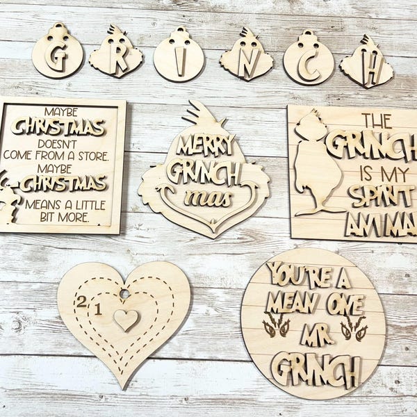 Grinch Cut Out - Etsy