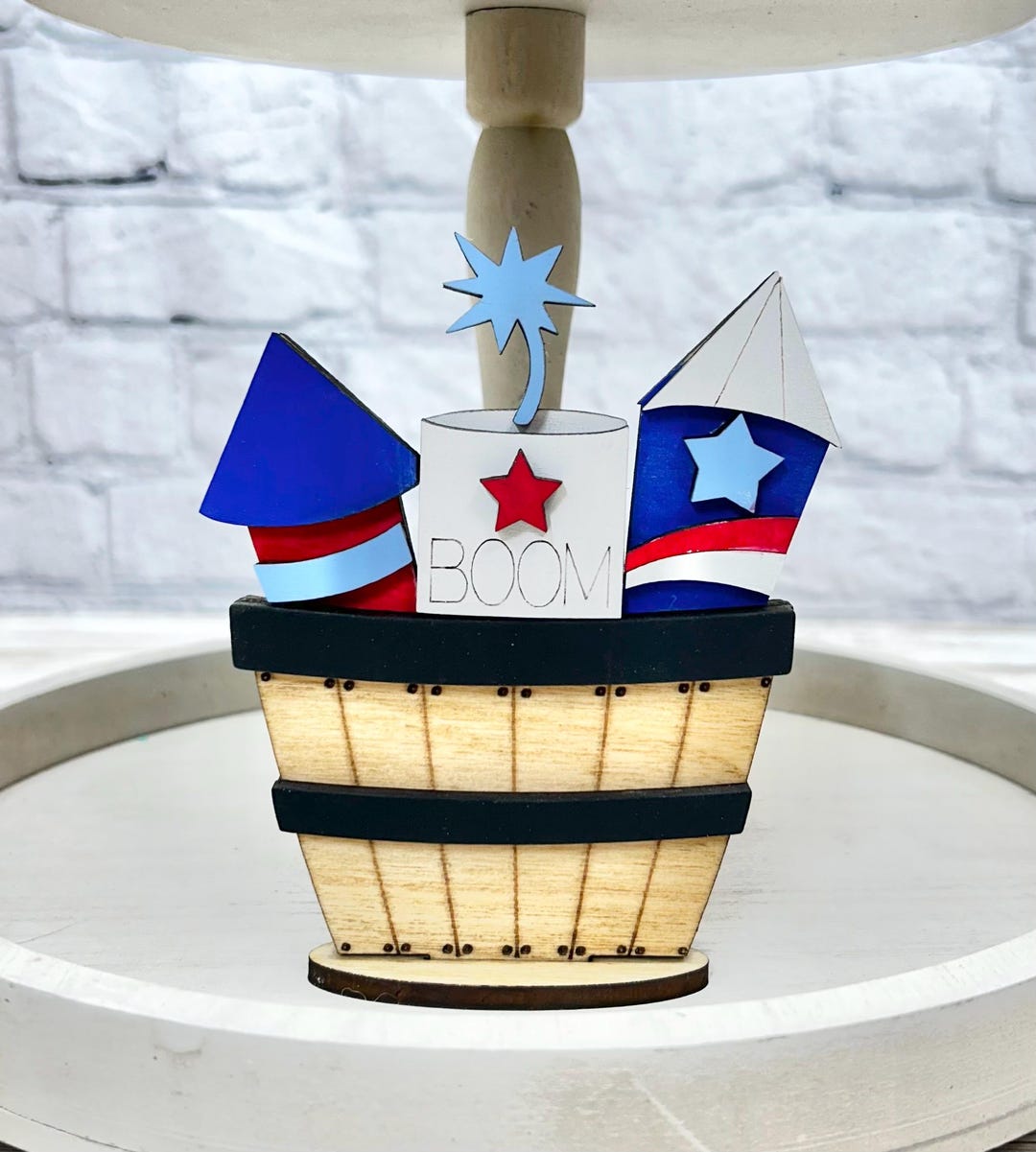 DIY TINY July 4th Insert for TINY Interchangeable Flower Basket - Etsy