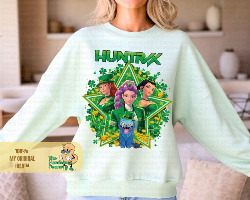 Kpop Demon Hunters St Patricks Day PNG, Saja Girls Anime Fan Art Png ...