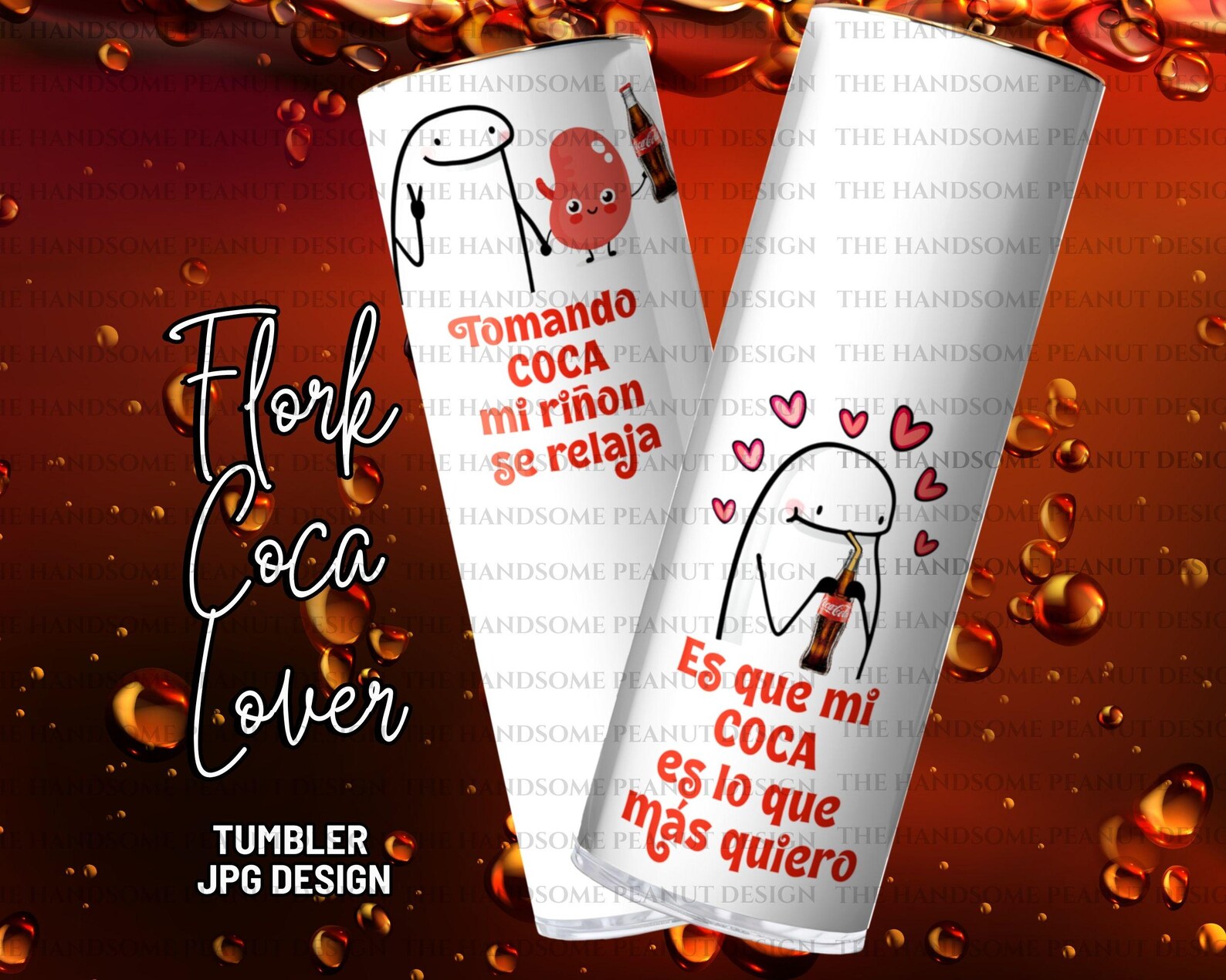 Drinking Coca Flork 20 Oz 30 Oz TUMBLER Digital Design / Tumbler Taking ...
