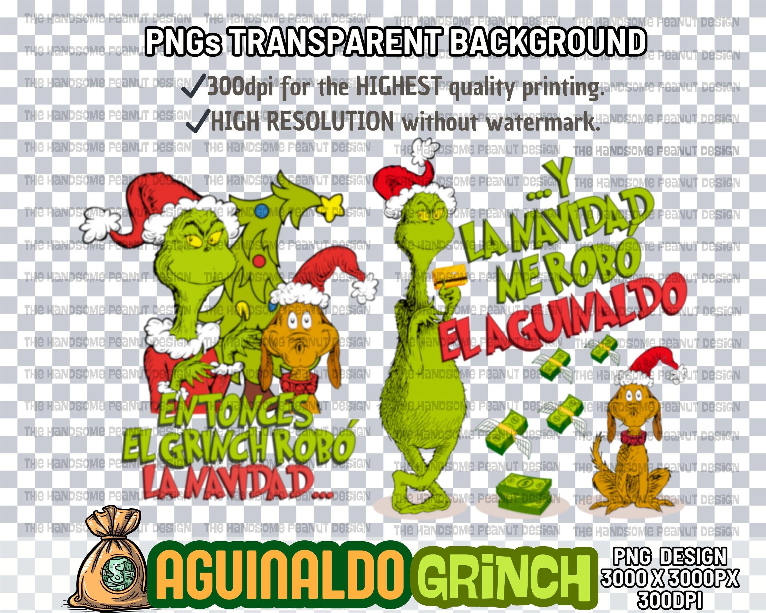 Grinch Aguinaldo Png, Grinch PNG, the Grinch Png, Trendy Christmas ...