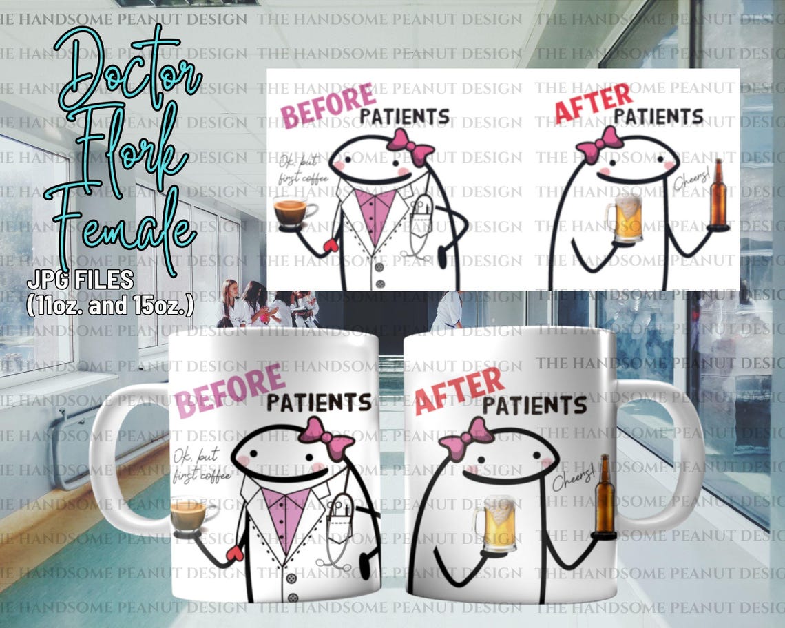 DOCTOR FLORK Mug Sublimation Design / Doctor Mug PNG / Medical ...