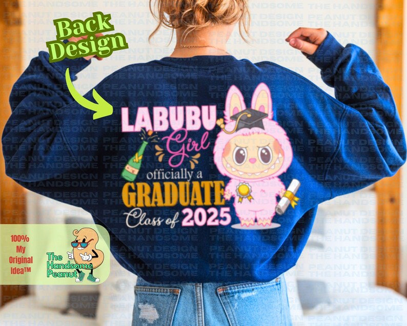 Graduation Labubu Png, Retro Graduation PNG, Senior 2025 PNG, Class of ...