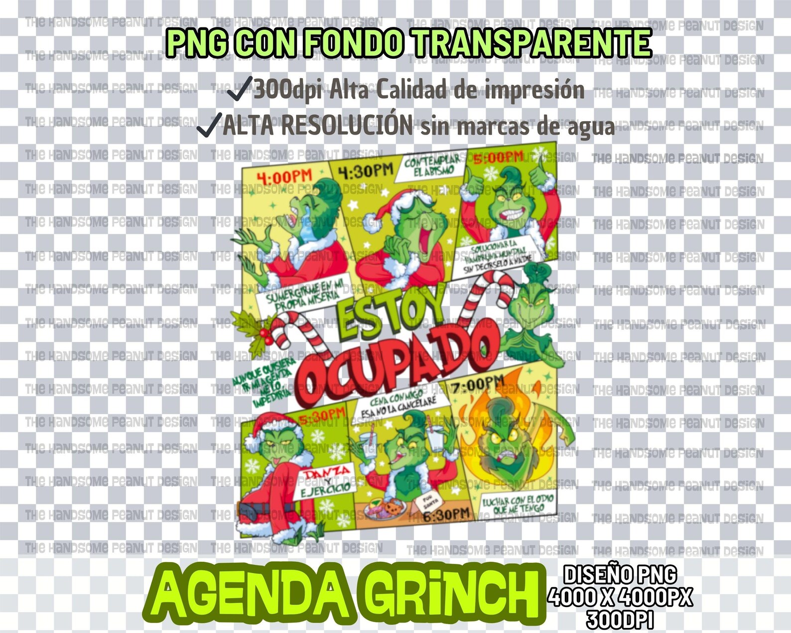 My Day Grinch PNG, Grinch Schedule PNG, Agenda Grinch PNG, Im Booked ...