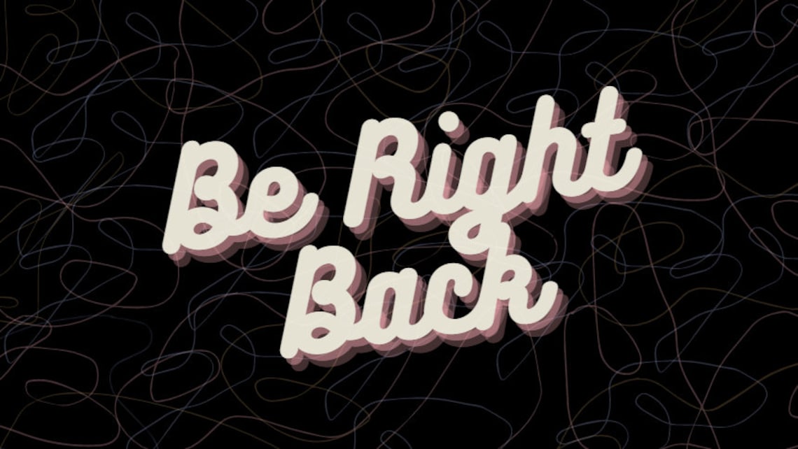 Line Art Stream Overlay & Waiting Screens Twitch Youtube - Etsy