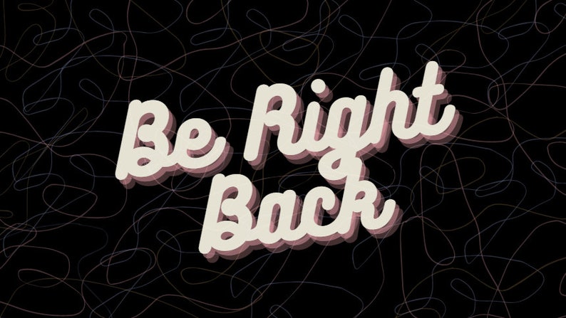 Line Art Stream Overlay & Waiting Screens Twitch Youtube - Etsy