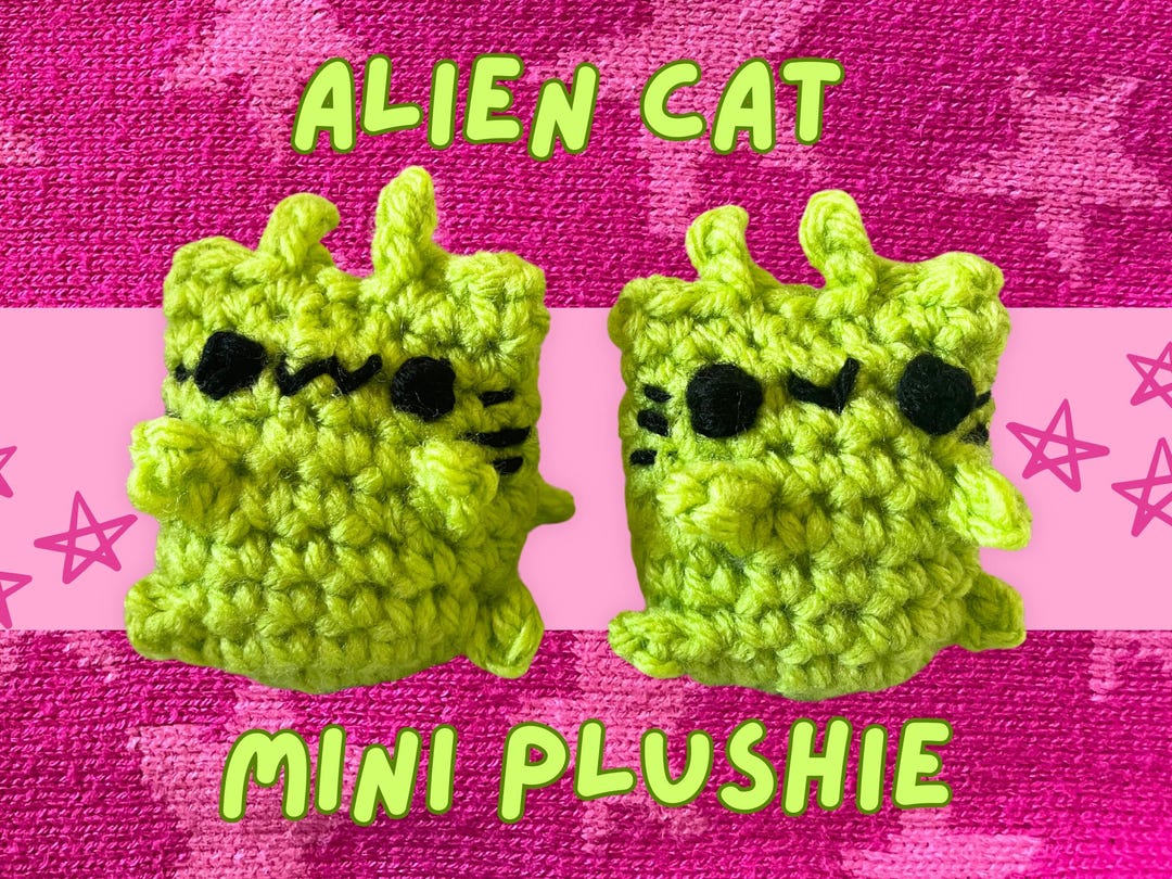 Alien Cat Mini Crochet Plushie - Etsy