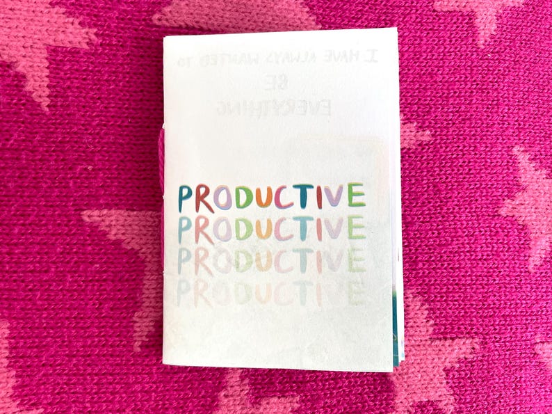 Productive - Mini Comic Zine - Etsy
