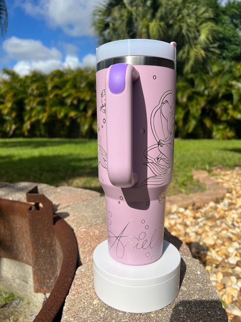 40 Oz Mermaid Customizable Tumbler,-laser Engraved Insulated Stainless ...