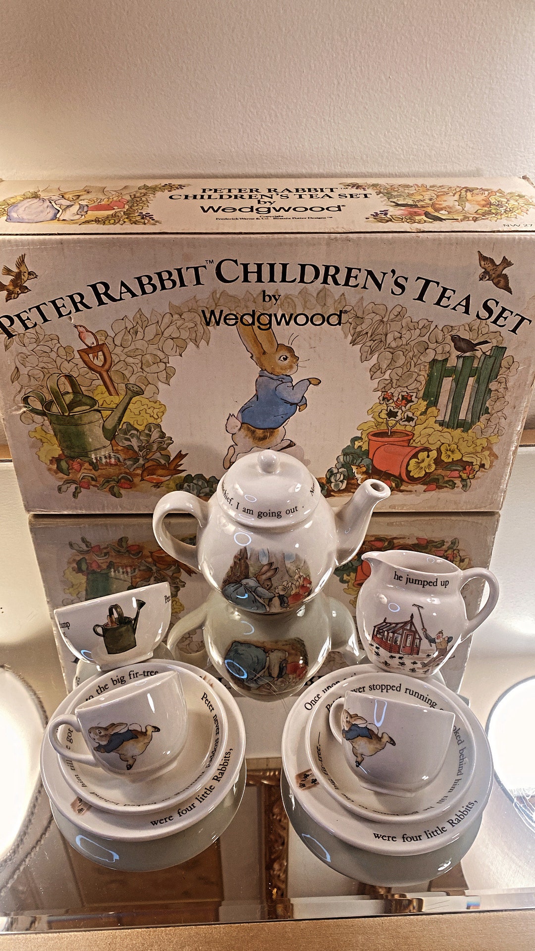 Peter Rabbit Children’s Tea Set by Wedgewood(beatrix Potter Design ...