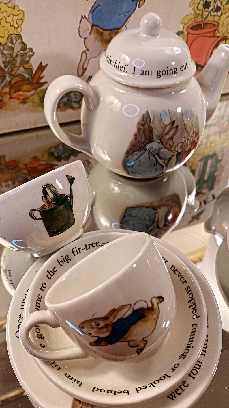 Peter Rabbit Childrens Tea Set by Wedgewoodbeatrix Potter ...