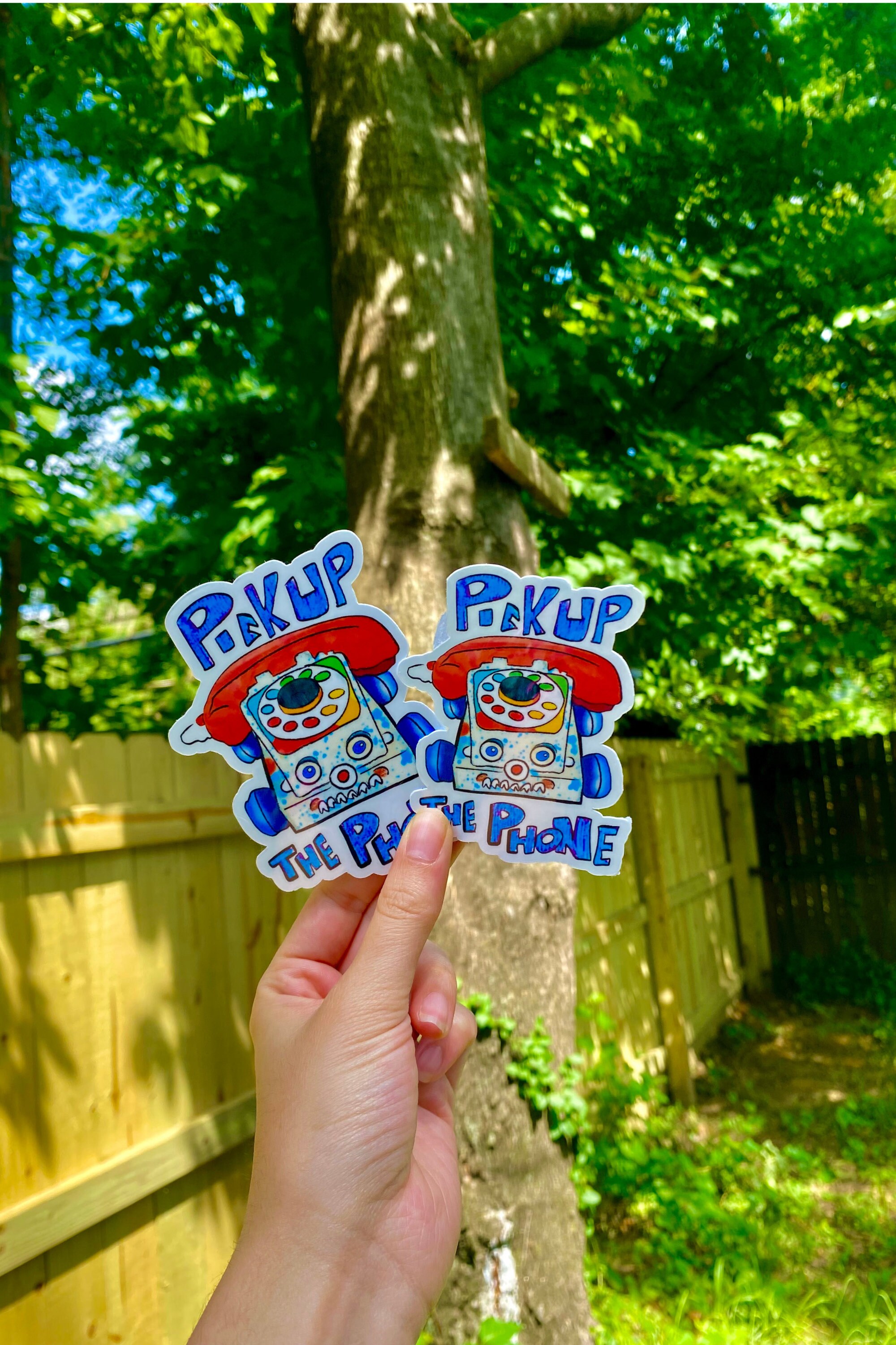 Pick up the Phone (sticker) - Etsy