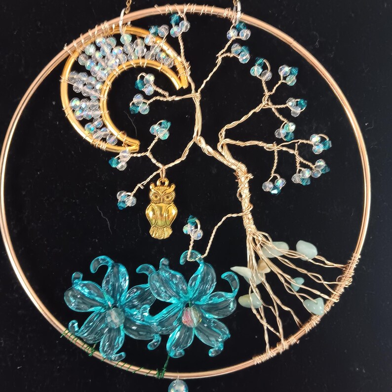 Tree of Life Suncatcher With Moon. Large - Etsy