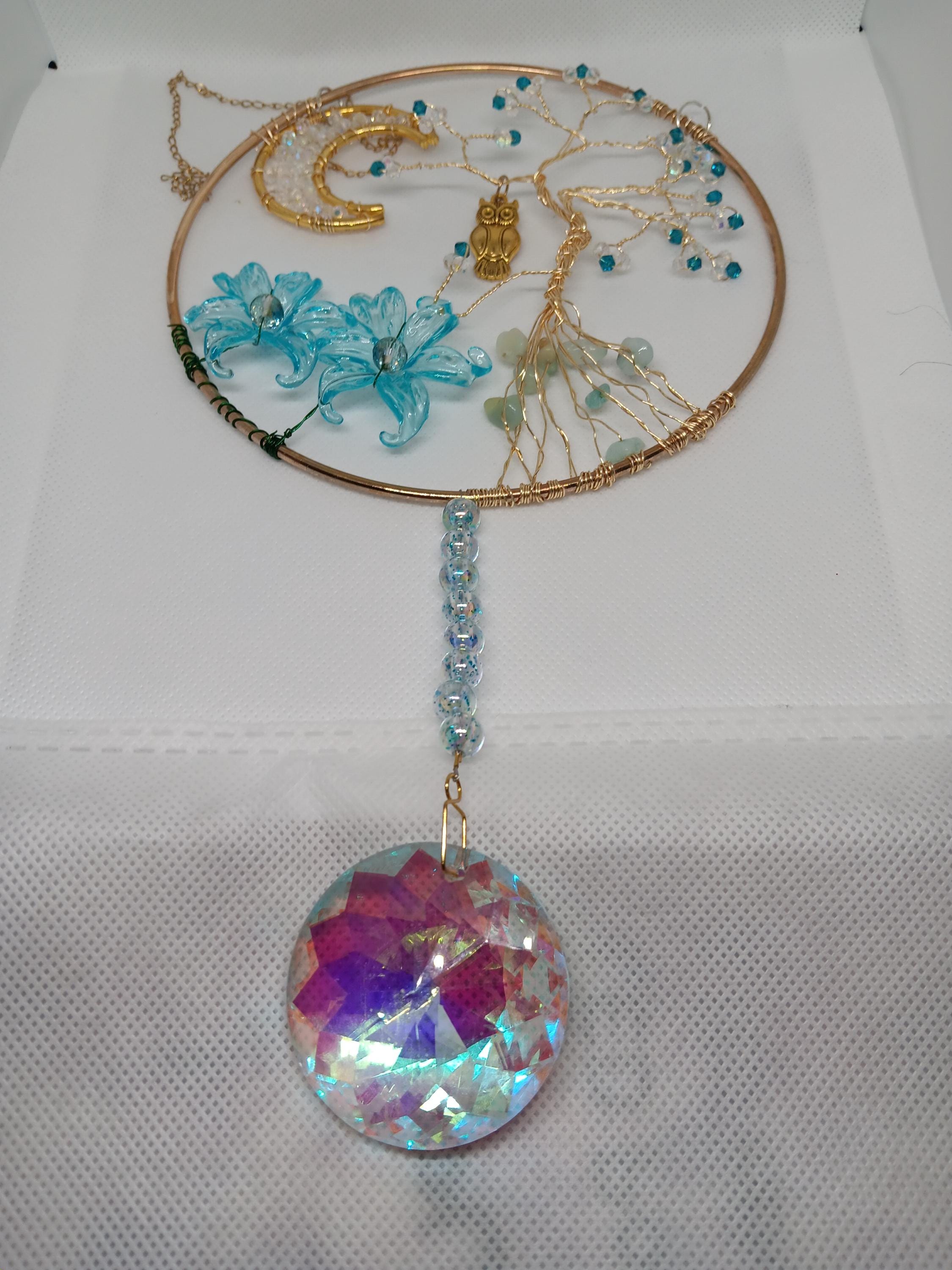 Tree of Life Suncatcher With Moon. Large - Etsy