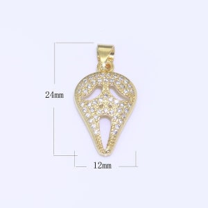 Ghostface Charm Necklace - Etsy