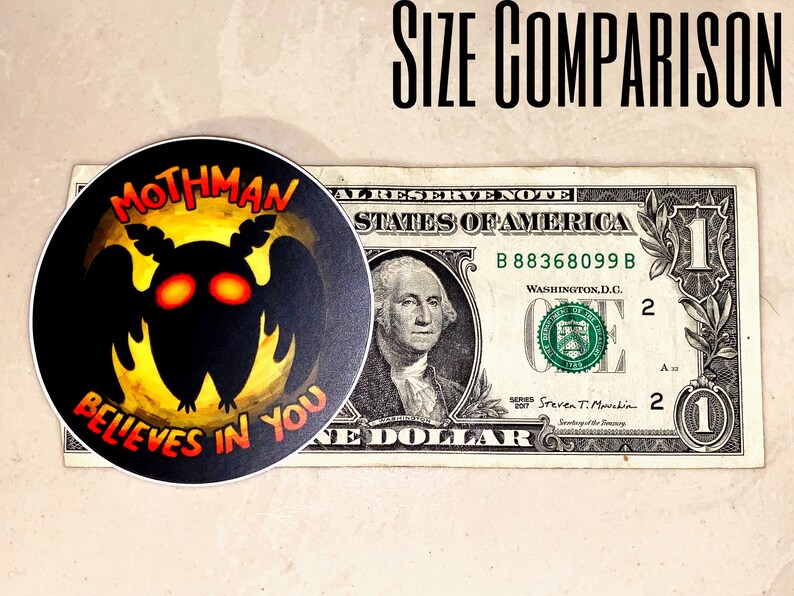 Mothman Believes in You Stickers - Etsy
