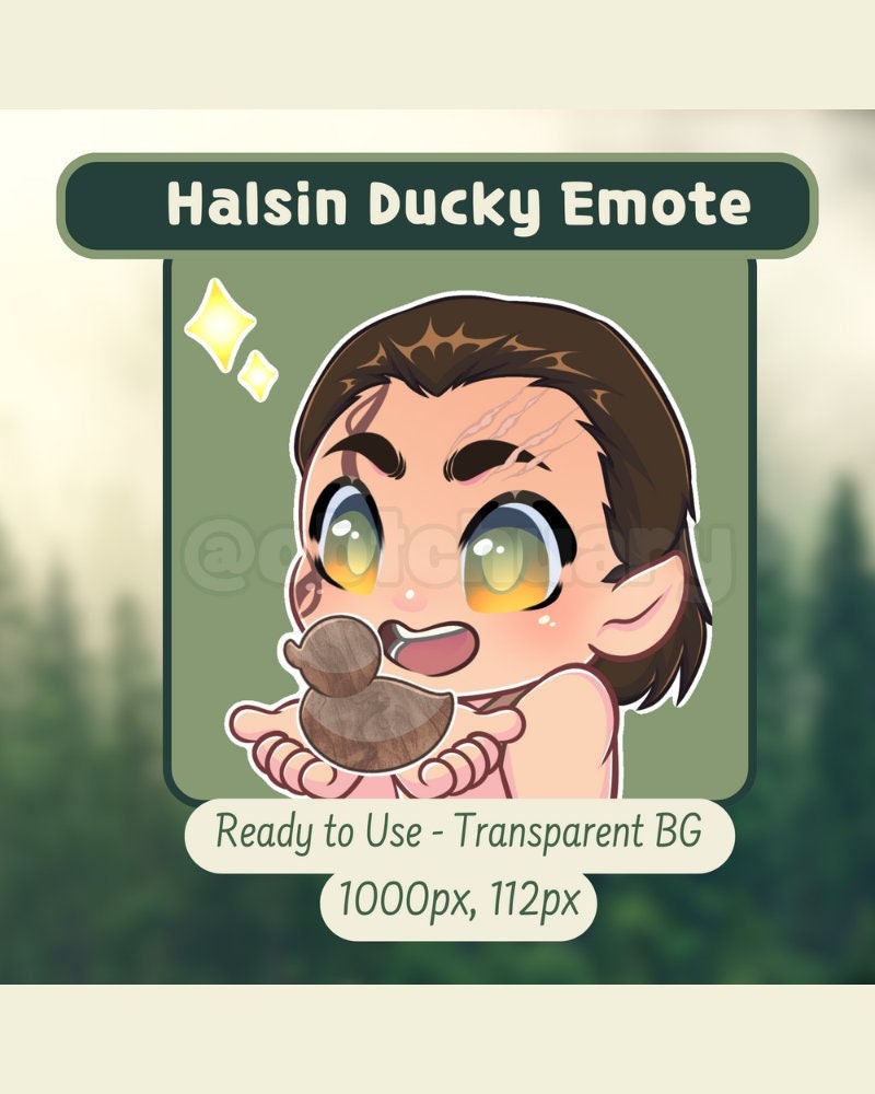 Halsin Ducky Emote | Bg3/baldur's Gate 3 | Twitch, Discord, Youtube ...