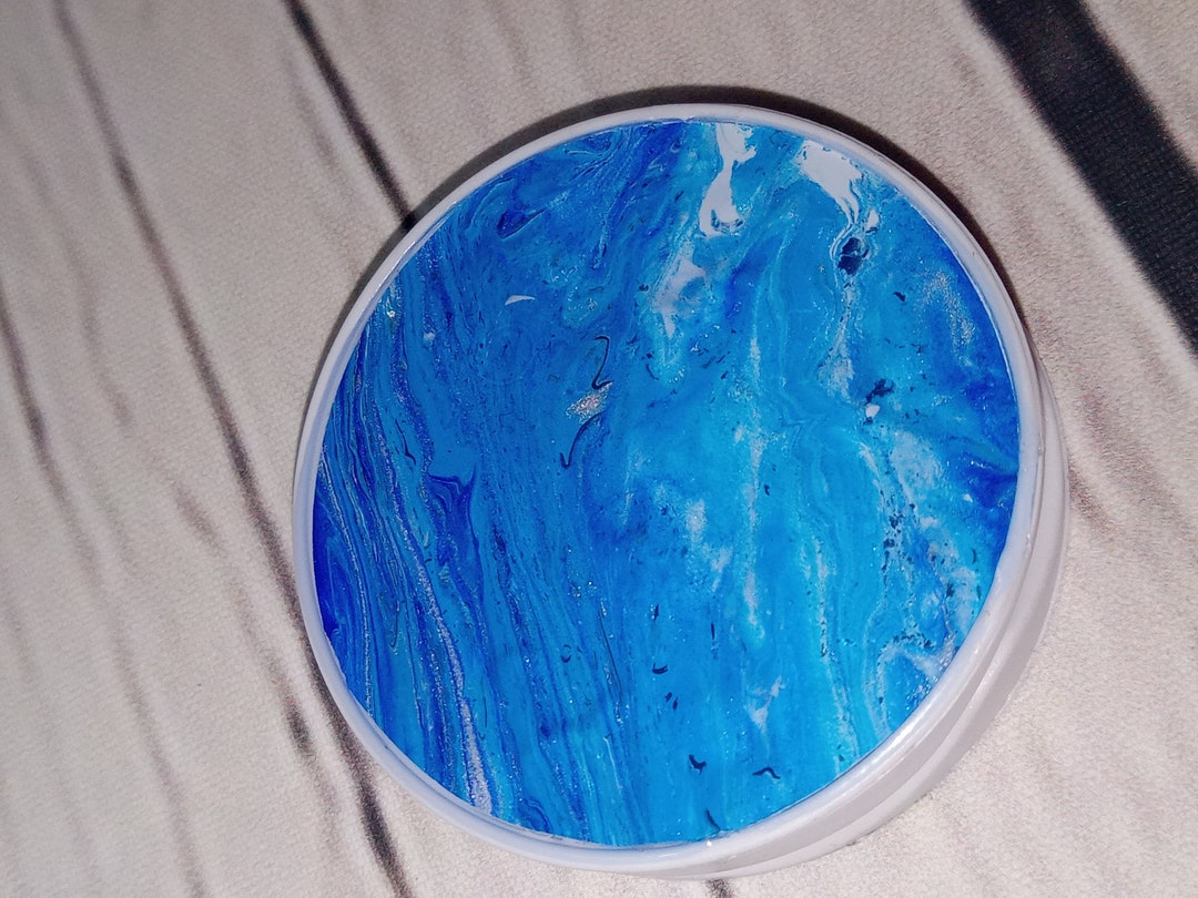 Set #2 Blue/white Design Pop Socket| Handmade Acrylic Painted Phone ...