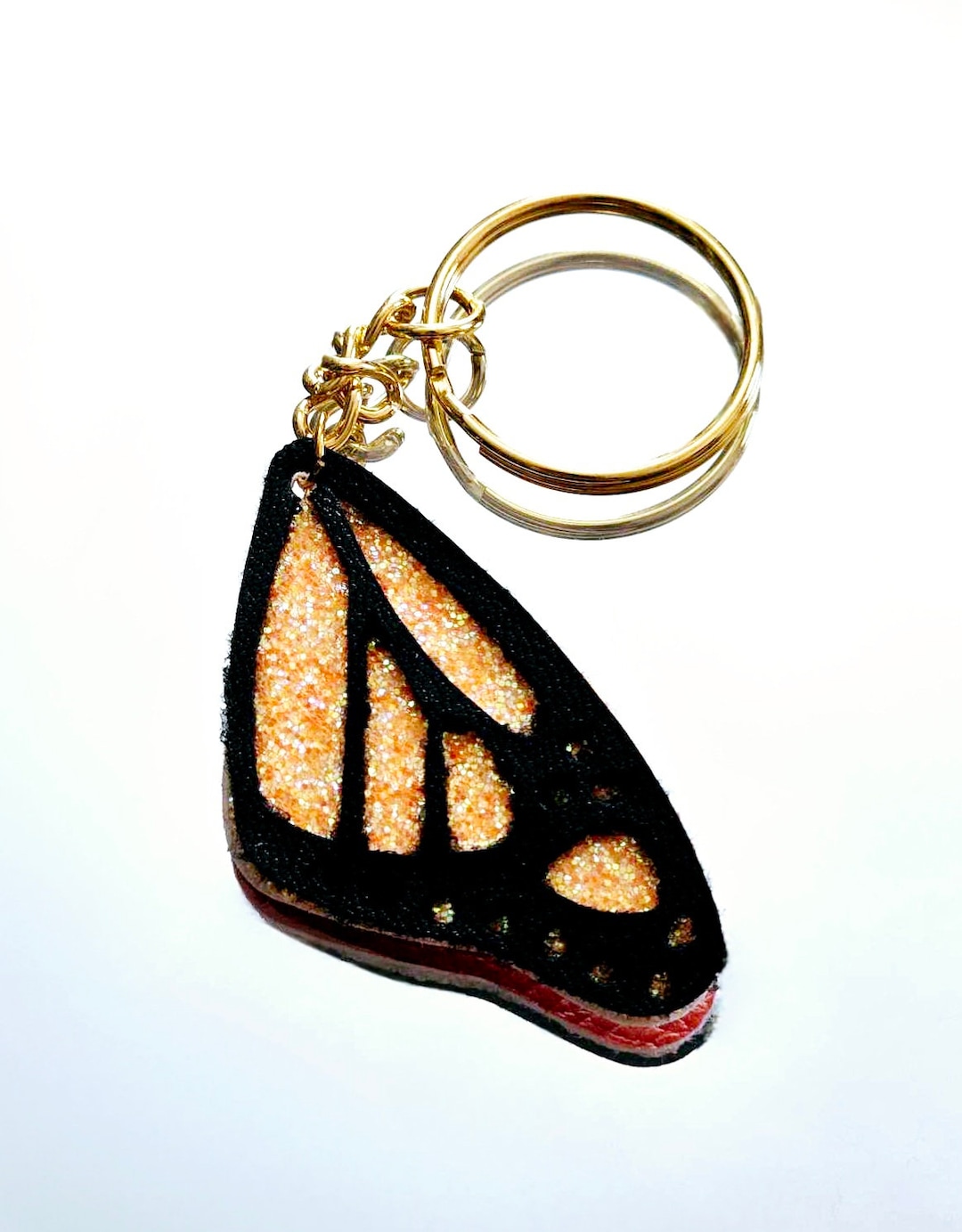 Monarch Wing Keychain - Etsy