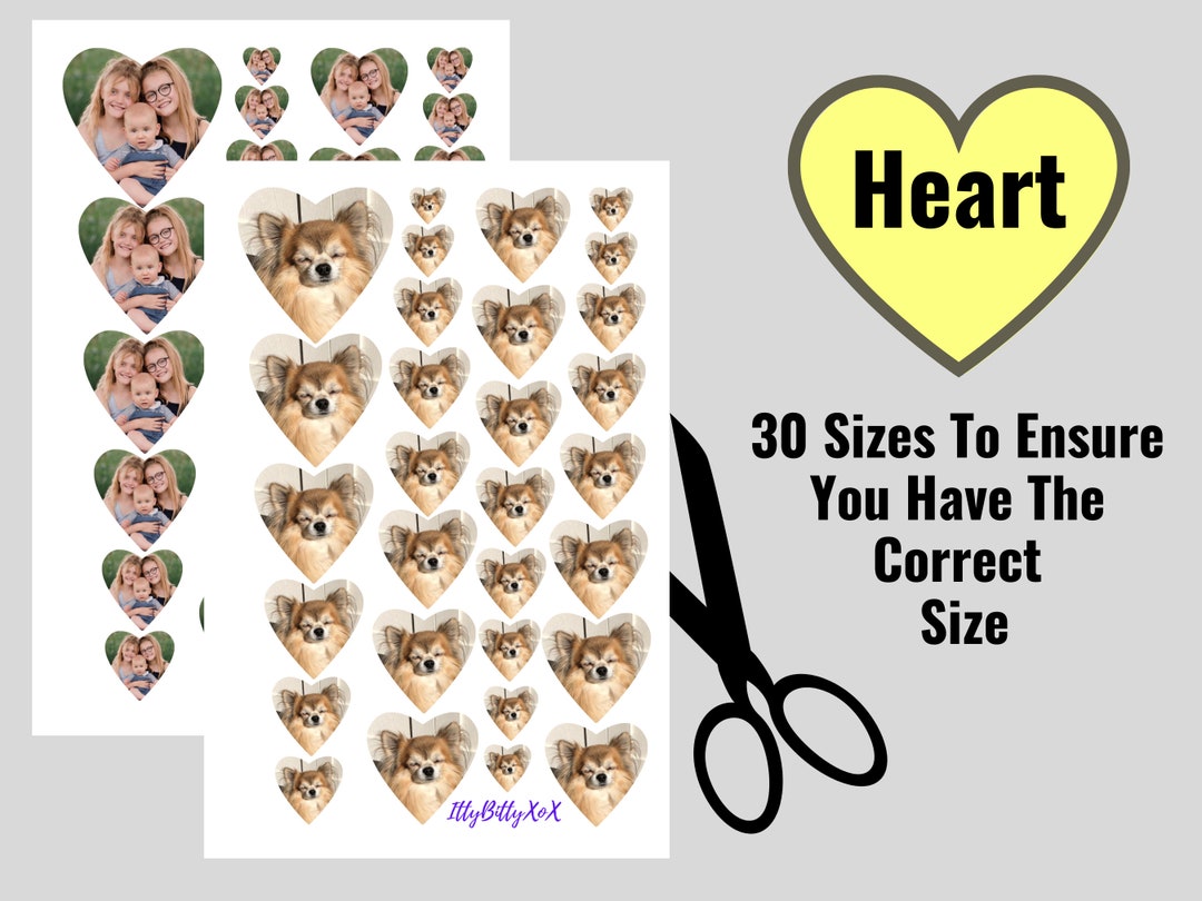 Love Heart Locket Photo Print | Mini Heart Photo Printed for Locket ...