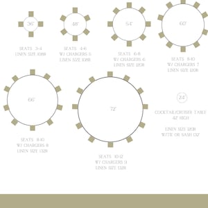 Table Setting and Linen Guide for Events - Etsy