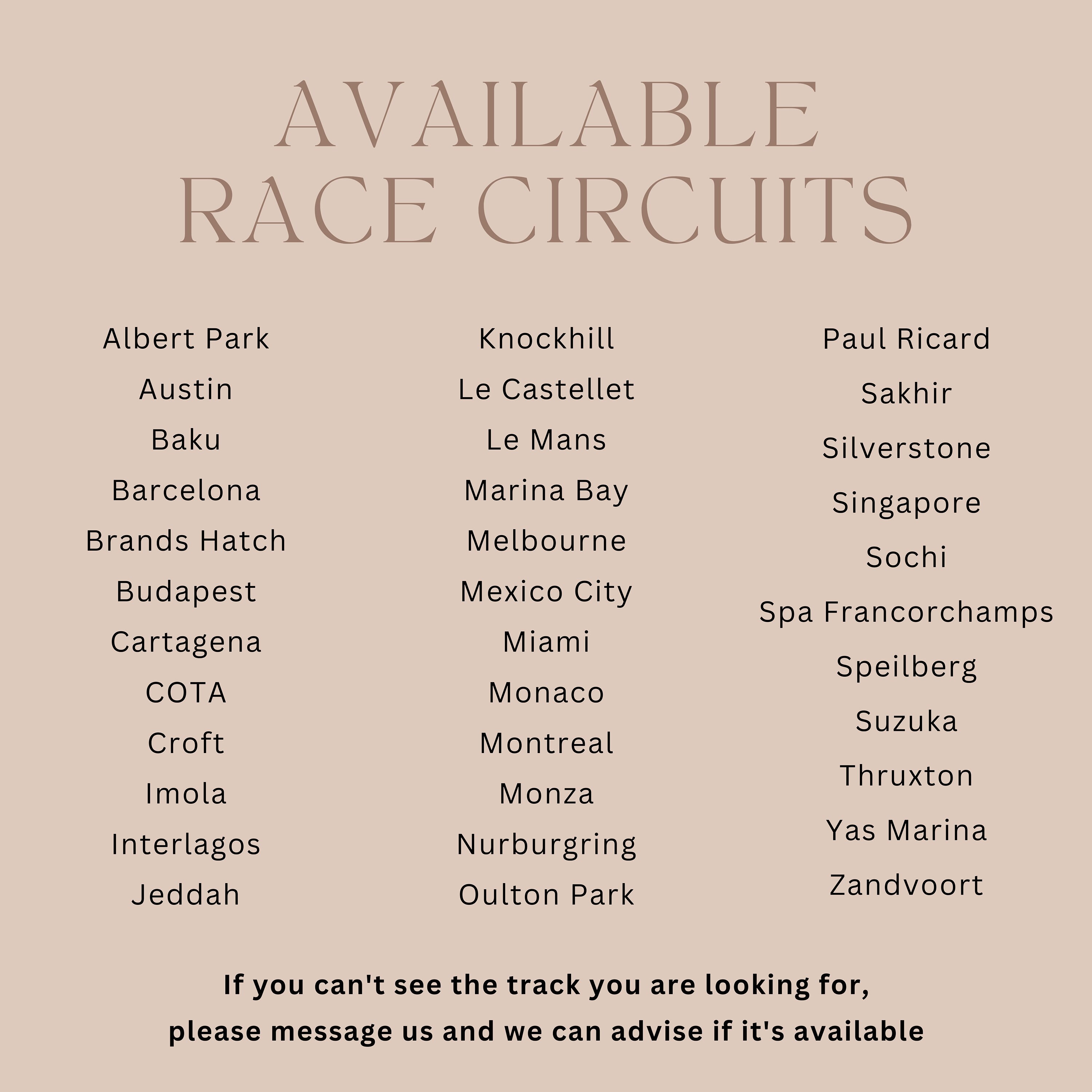 F1 RACETRACK THEMED Wedding Table Plan Grand Prix Seating - Etsy