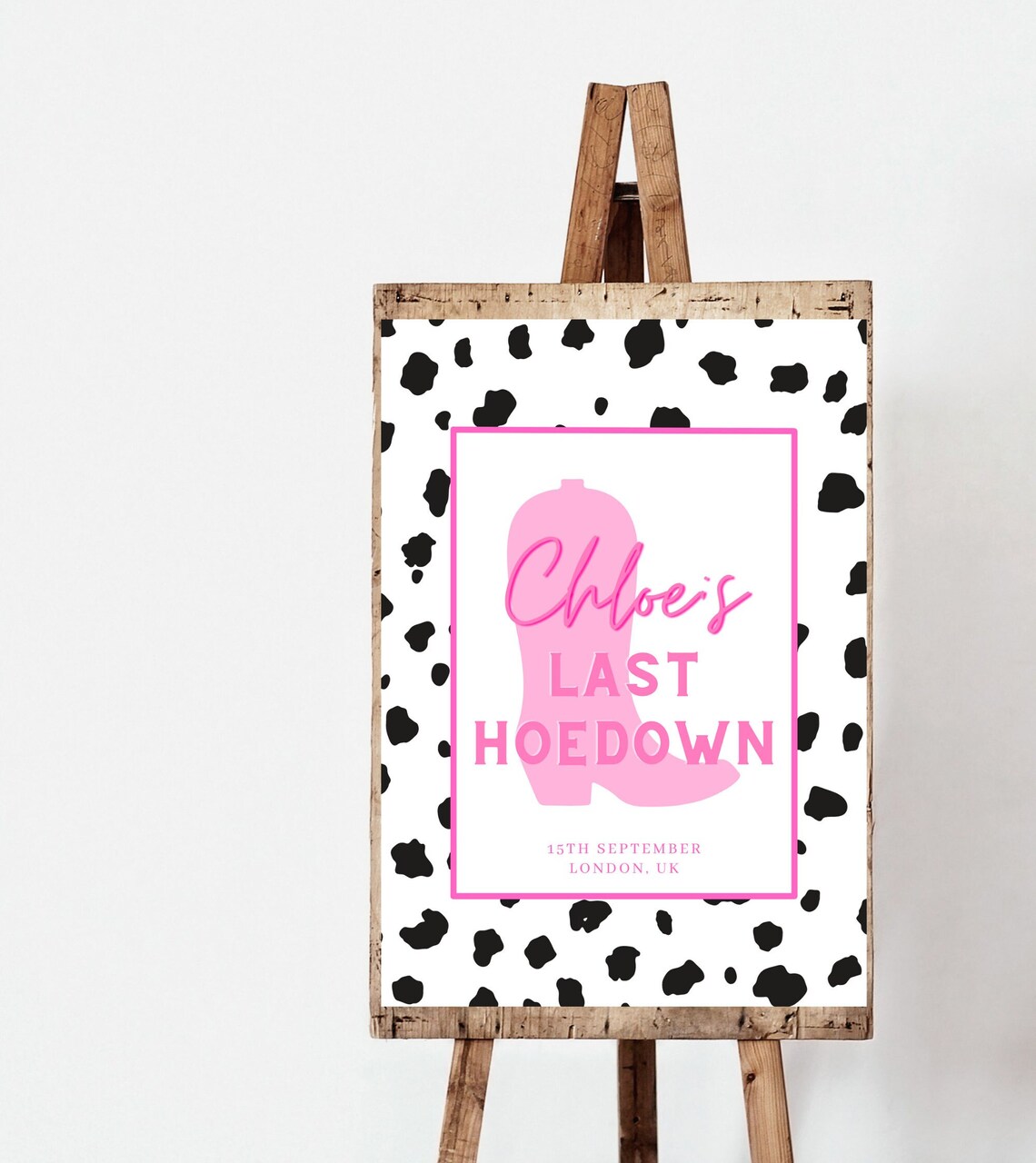 LAST HOEDOWN RODEO Bridal Shower Welcome Sign Cowgirl Hen | Etsy UK