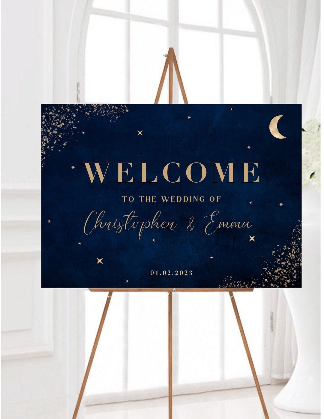 Celestial Wedding Welcome Sign, Starry Night Sky Wedding Wedding ...