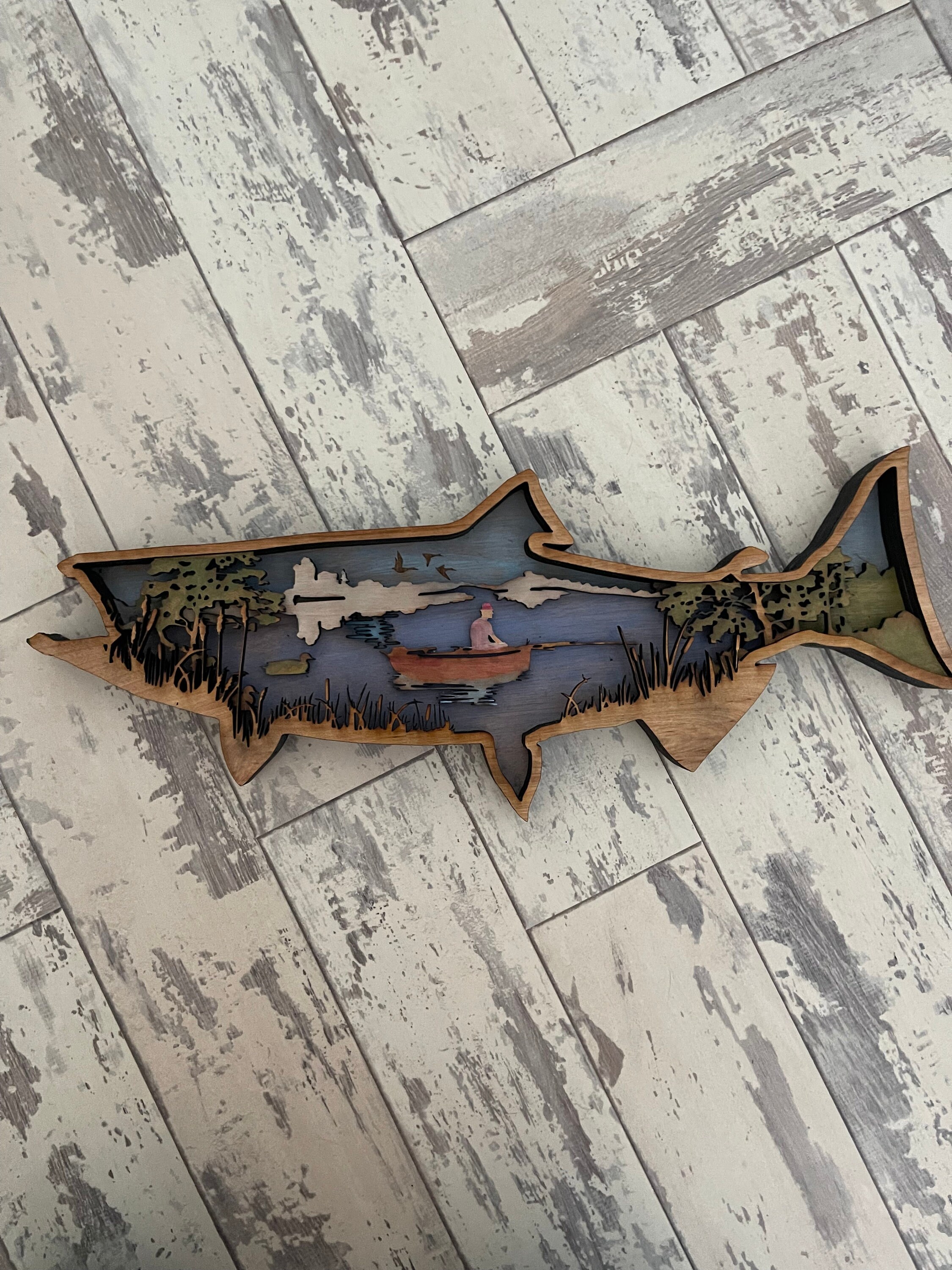 Salmon Fish, Layered With Different Items - Etsy