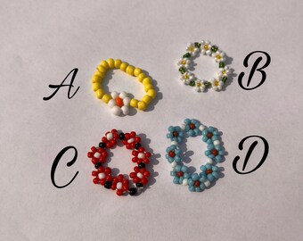 Beaded Frog Ring Seed Bead Ring - Etsy UK