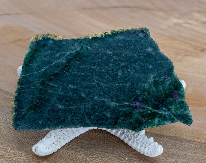 Ruby in Fuchsite Slab, for Specimen or Cutting, Lapidary Rock Slab - Etsy