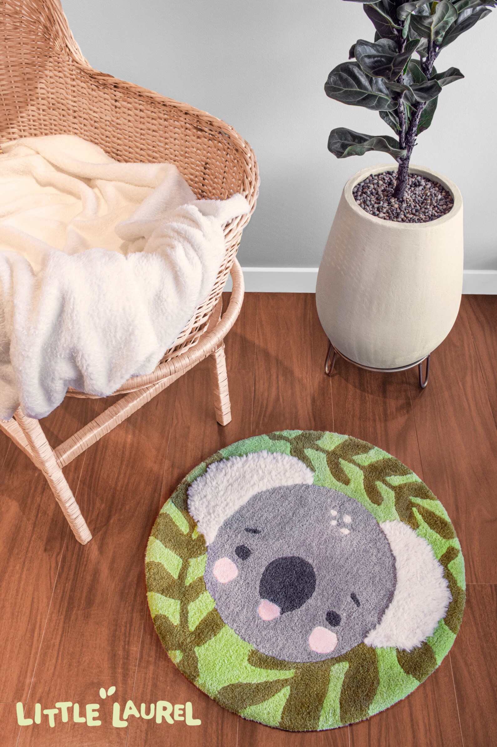 KOALA RUG | Handmade Bedroom Rug, Tufted Rug, Children Room Rug, Kids ...