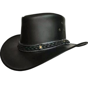Unisex Australian Outback Hat Down Under Leather Hat - Etsy