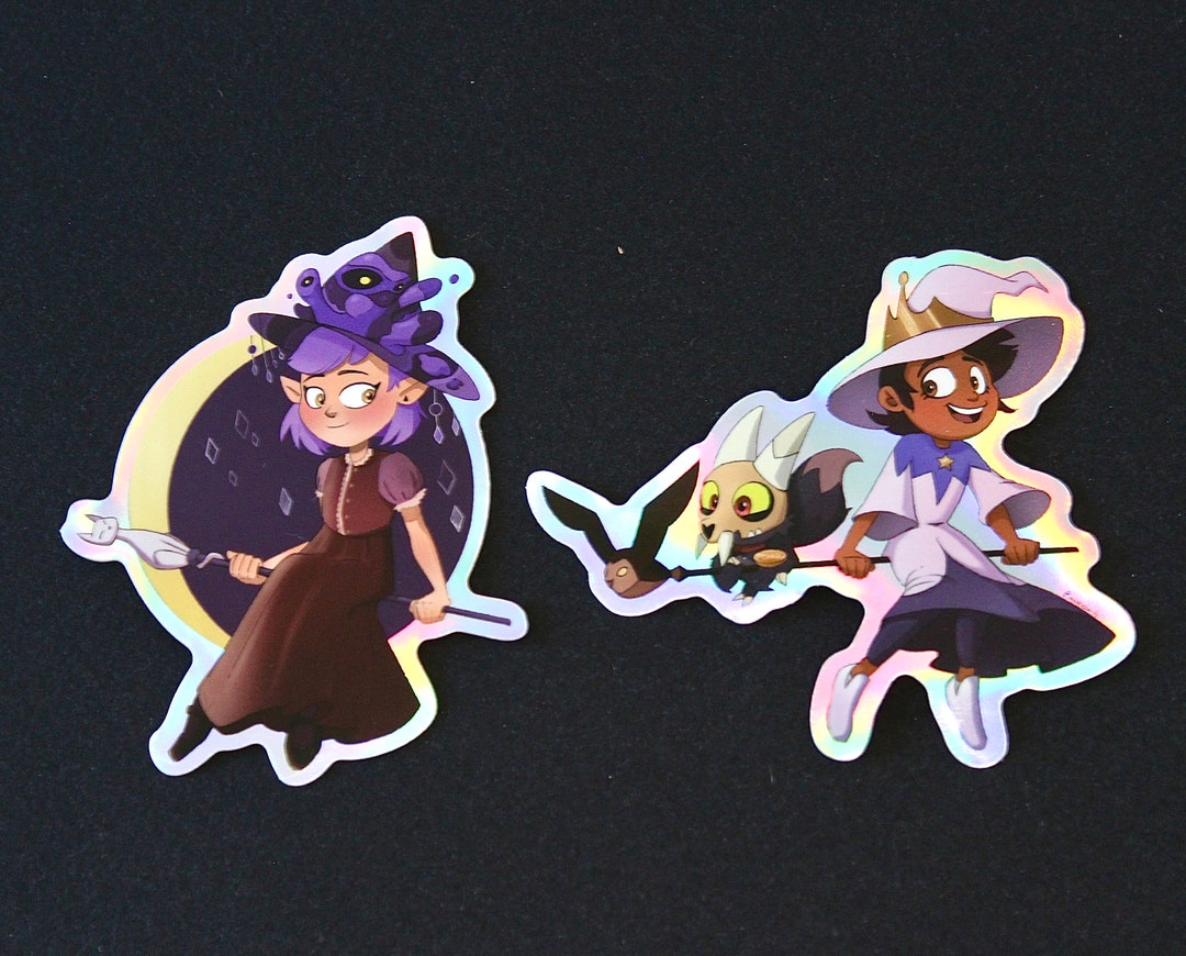 Luz and Amity Holographic Stickers | Animation Cartoon Characters ...