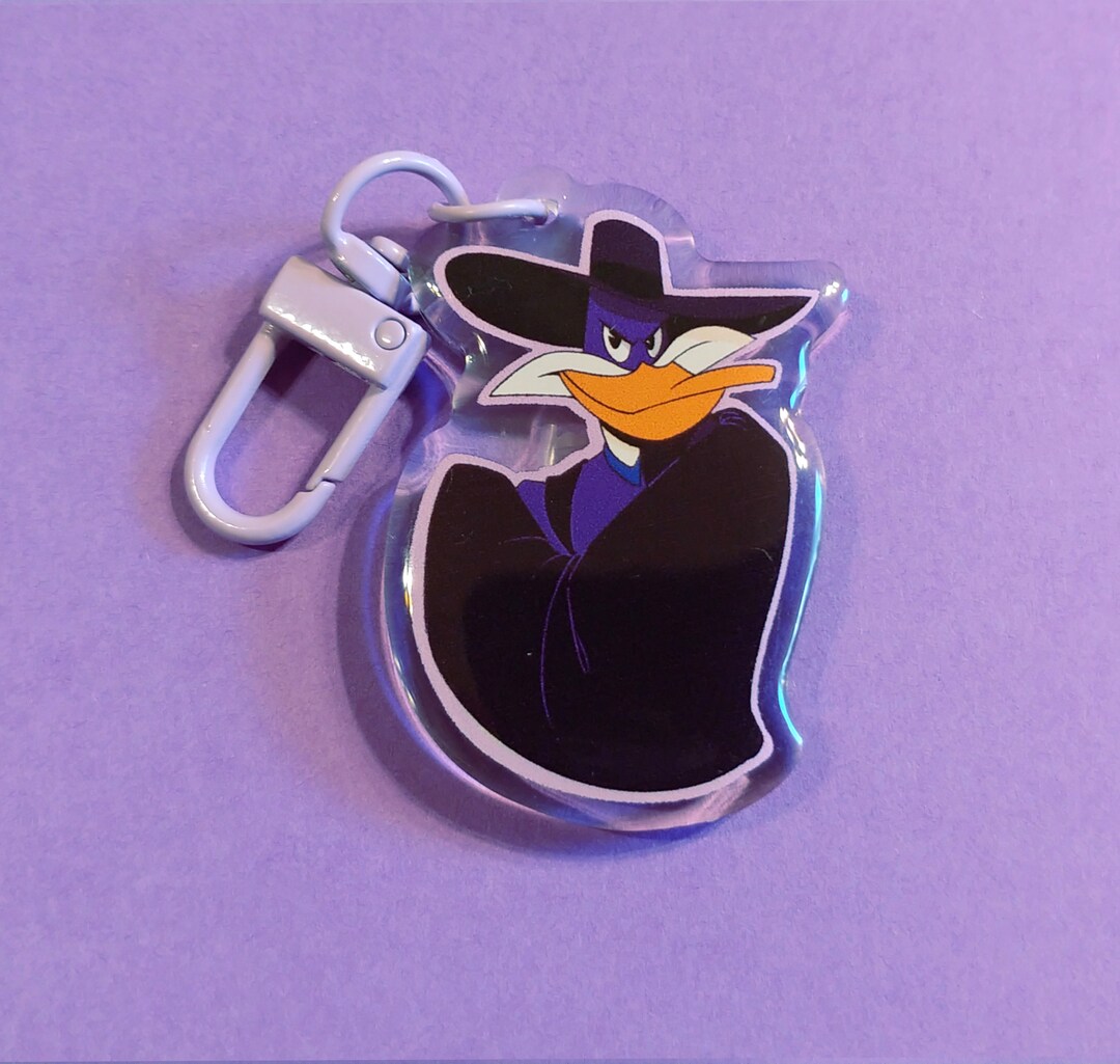 Ducktales Darkwing Duck Epoxy Charm Animation Cartoon Keychain Retro - Etsy