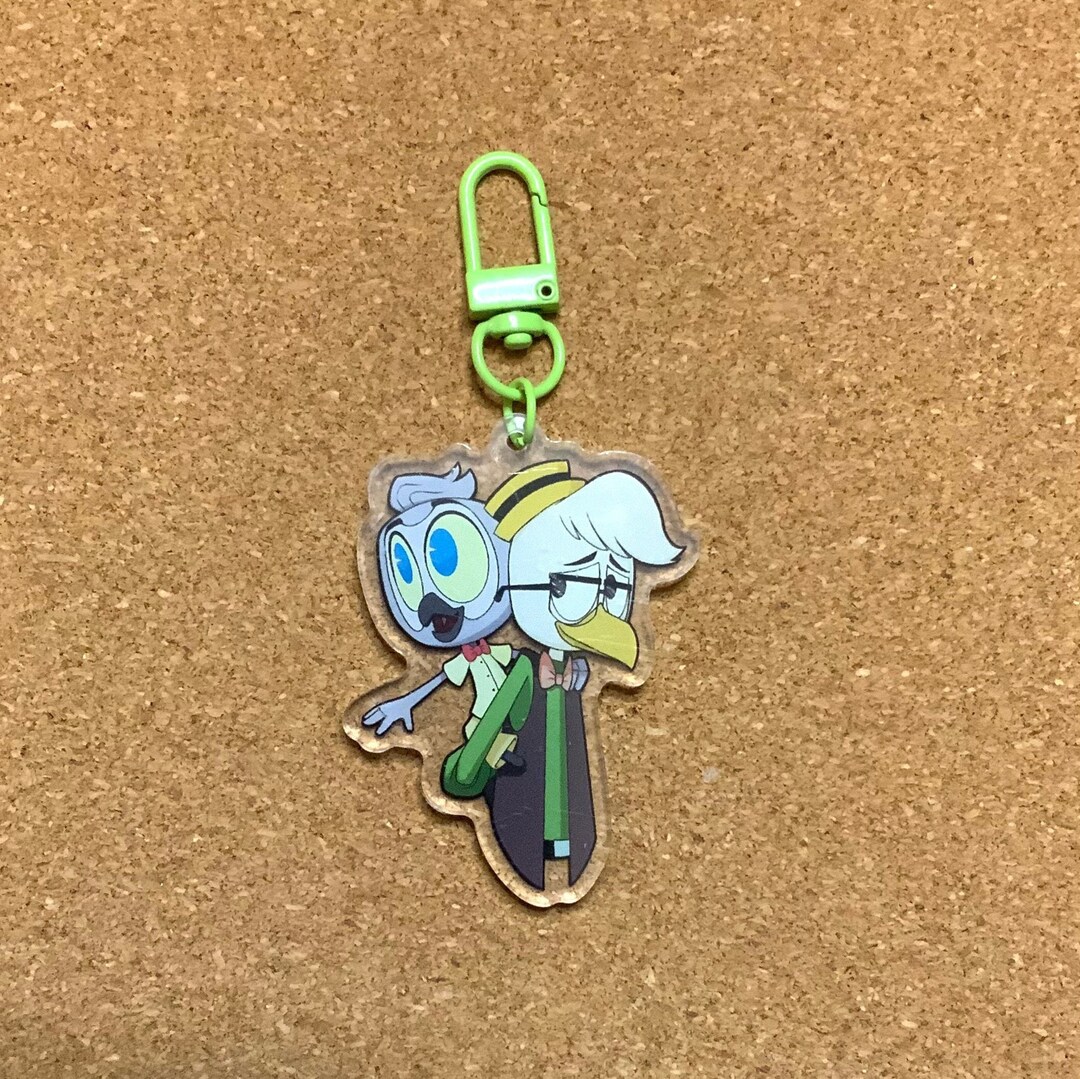 Gyro Gearloose and BOYD Keychain | Cute Father and Son Cartoon Acrylic ...