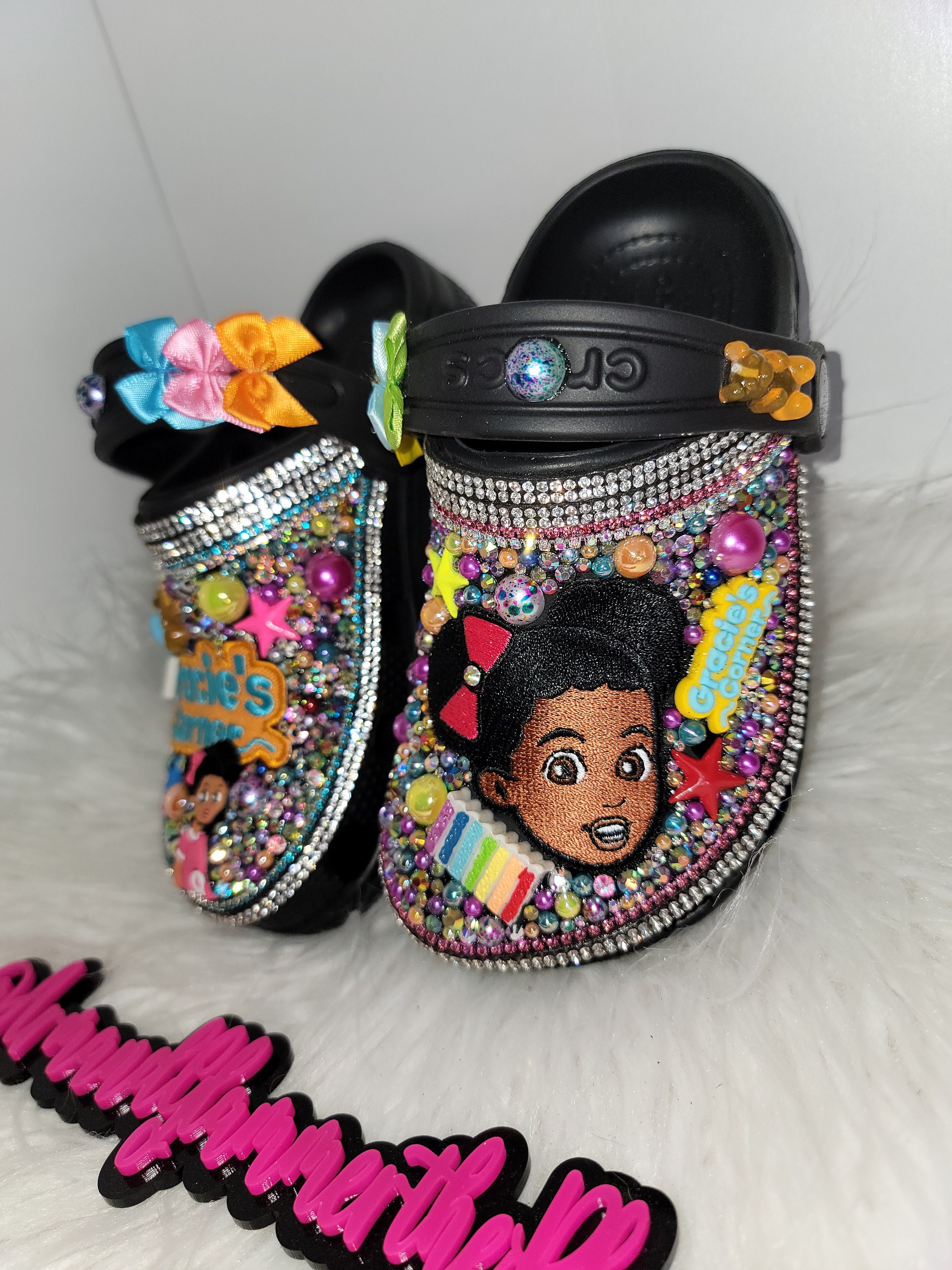Gracie's Corner Birthday Crocs: Bling & Pearl Shoe Charms - Etsy