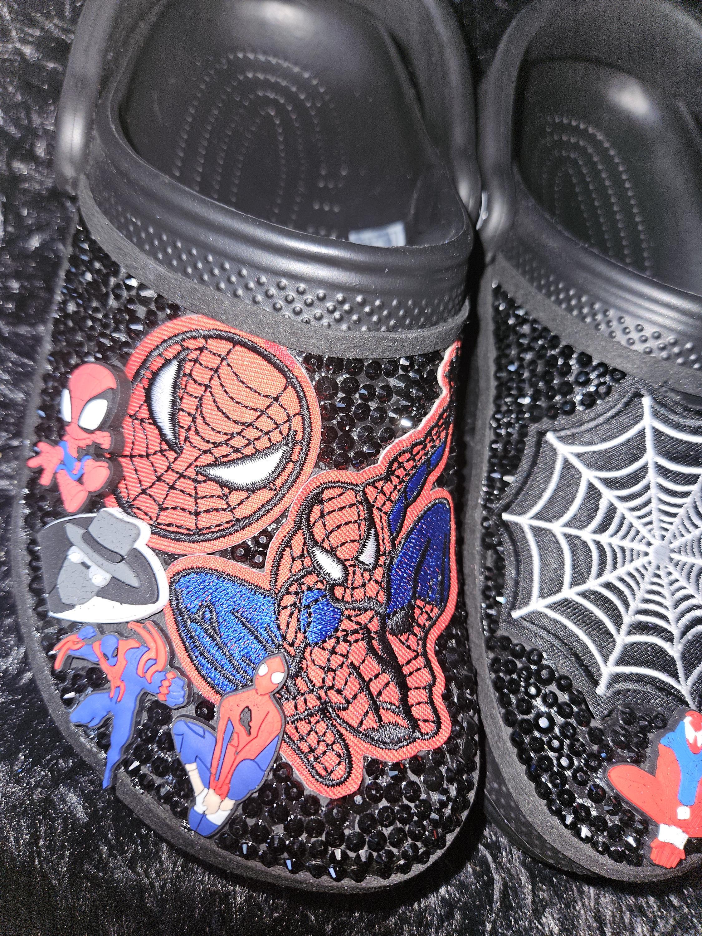 Boy's Spider-man Crocs: Black Character Shoes - Etsy