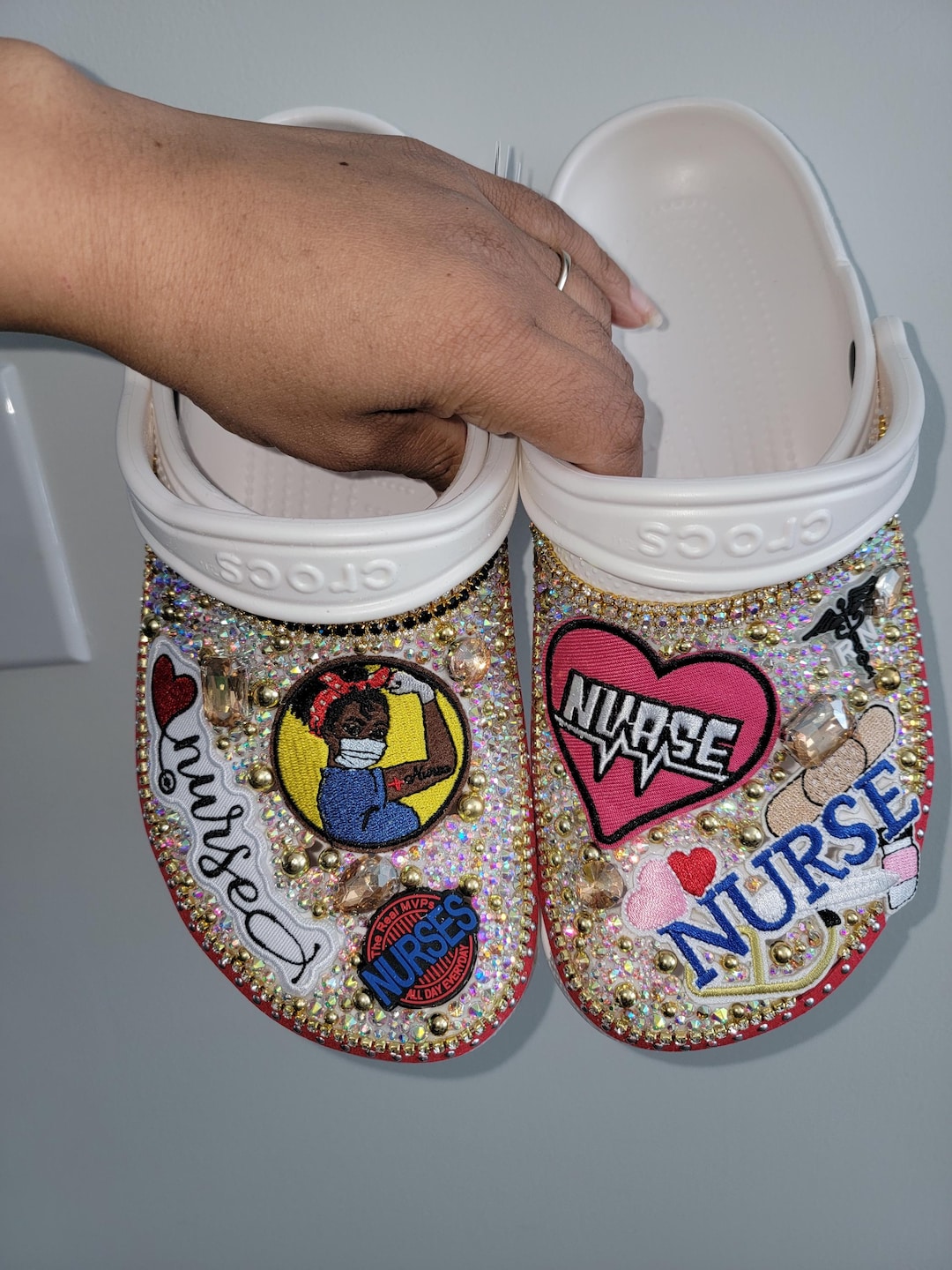 Nurse Crocs: Customizable Patch Clogs - Etsy